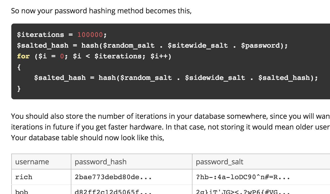 Storing Passwords The Wrong Better And Even Better Way Weblinks 